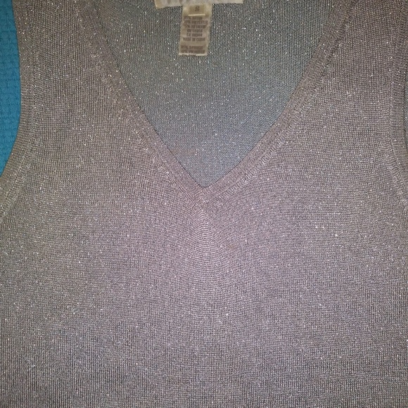 Jones New York | Tops | Silver Metallic Top | Poshmark